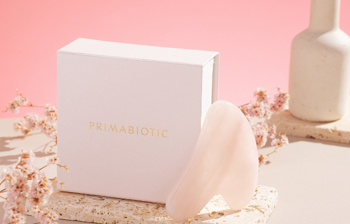 Kamień gua sha z różowego kwarcu -Primabiotic