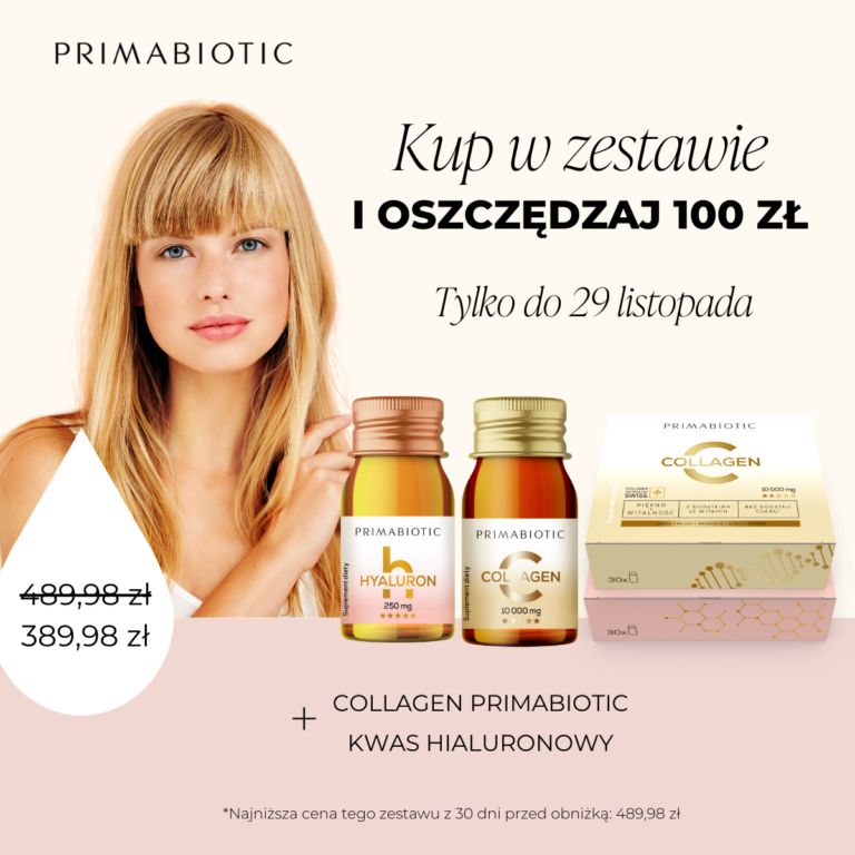 Primabiotic Collagen (30 szt.) + Hyaluron (30 szt.) - zestaw promocyjny -Primabiotic